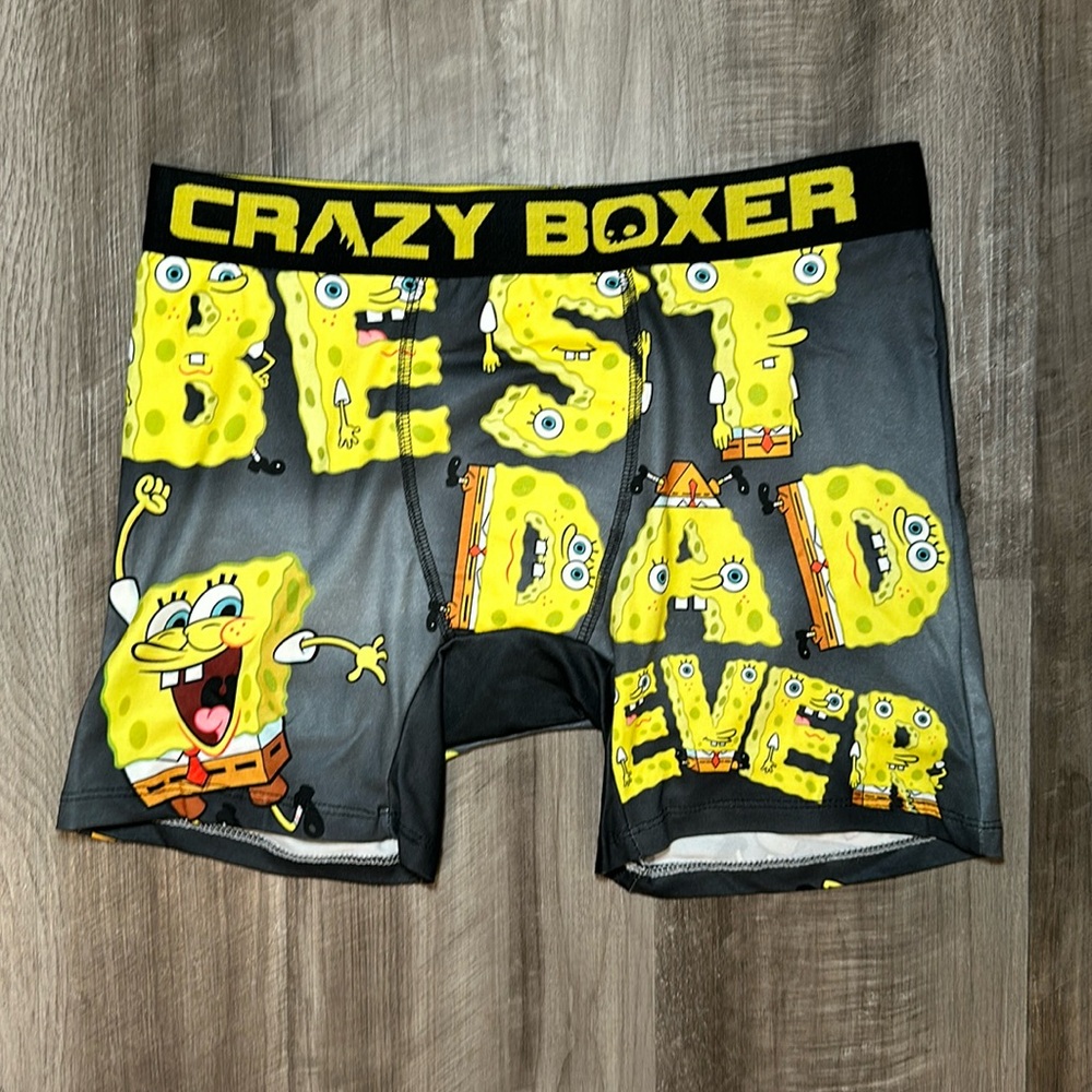 Spongebob Squarepants Best Dad Ever Boxer Brief - Med… - Gem